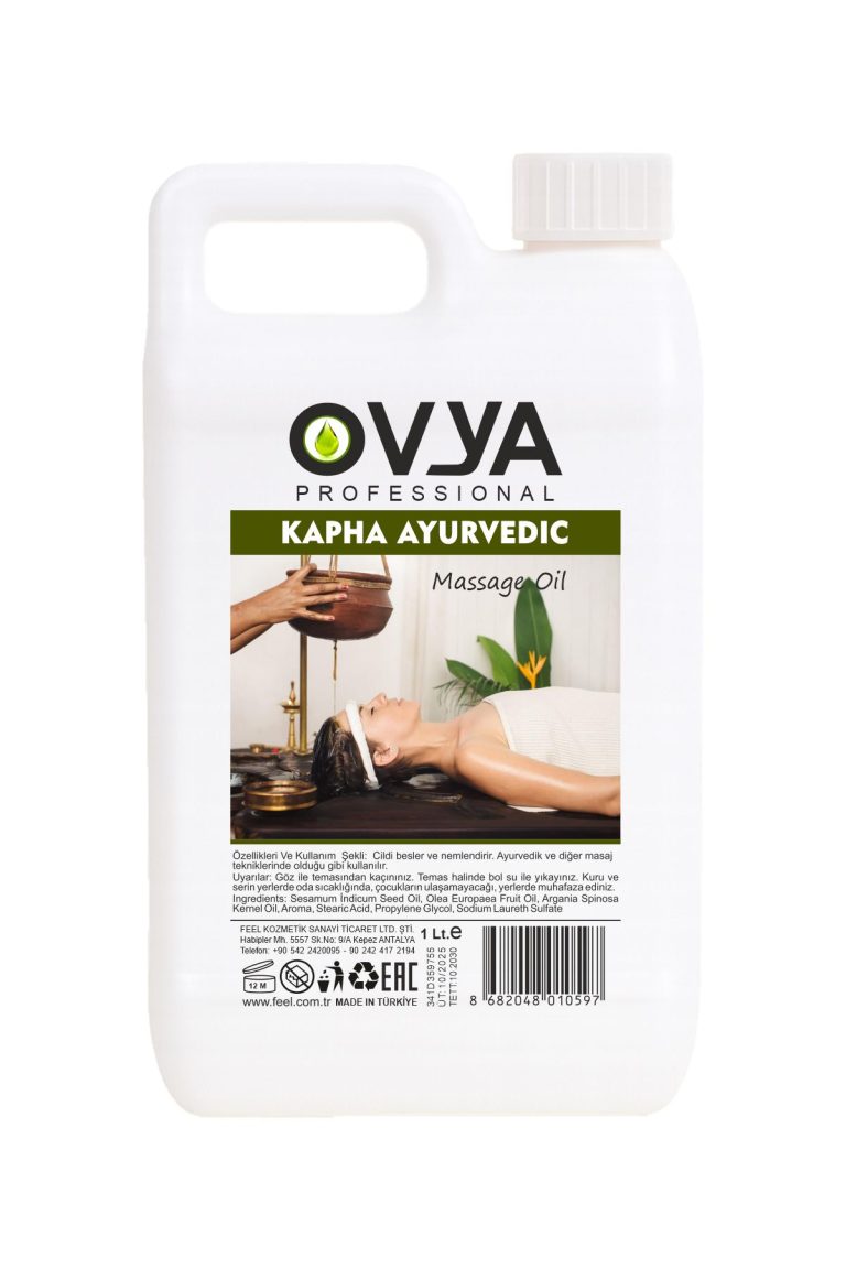 Ovya Ayurvedic Kapha Massage Oil 1 lt. – Feel Kozmetik Endüstri
