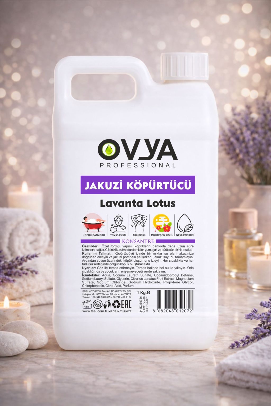 OVYA Konsantre Jakuzi Köpürtücü Banyo Köpüğü Paketi | Şarapella ...